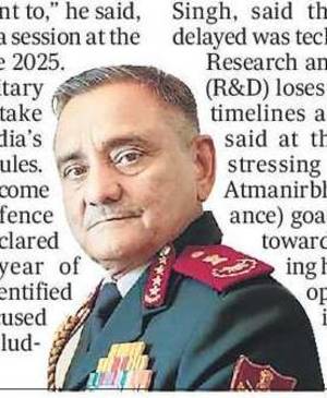 CDS flags slow defence procurement process